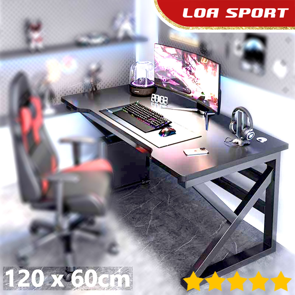 Jual Meja Komputer MDF 120 x 60 cm Rangka Besi Desain K Gaming ...