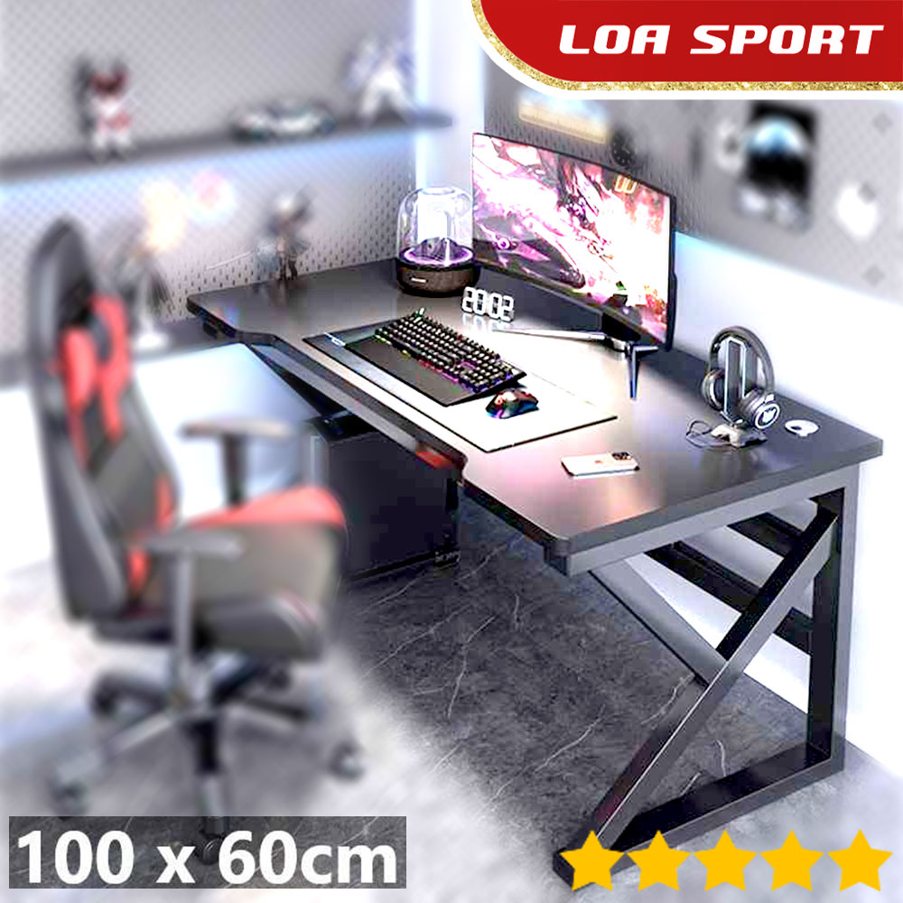 Jual Meja Komputer MDF 100 x 60 cm Rangka Besi Desain K Gaming ...