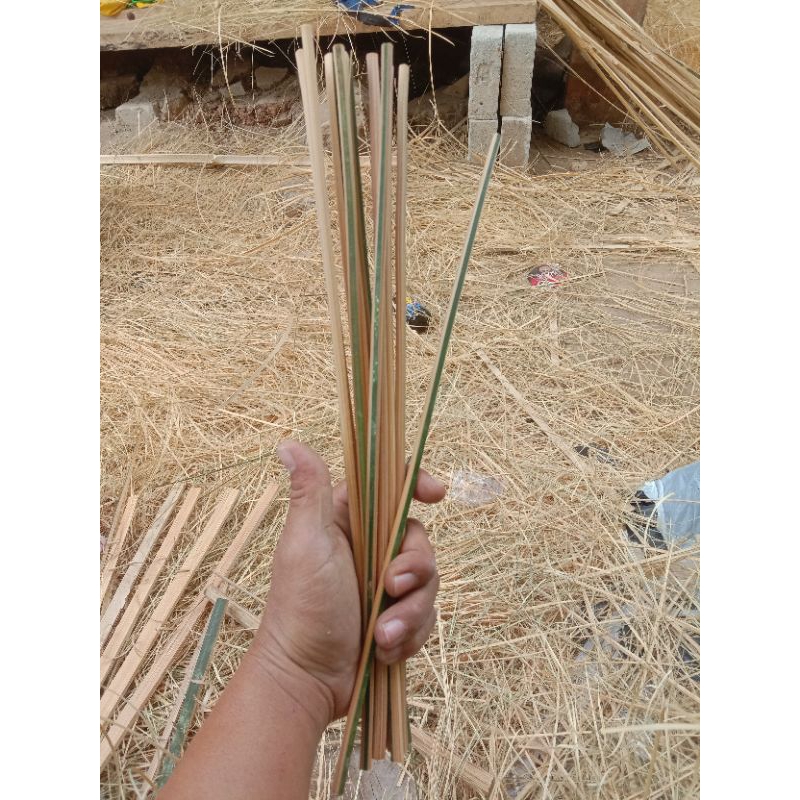Jual stik bambu bulat diameter 5mili panjang 50cm10pcs | Shopee Indonesia