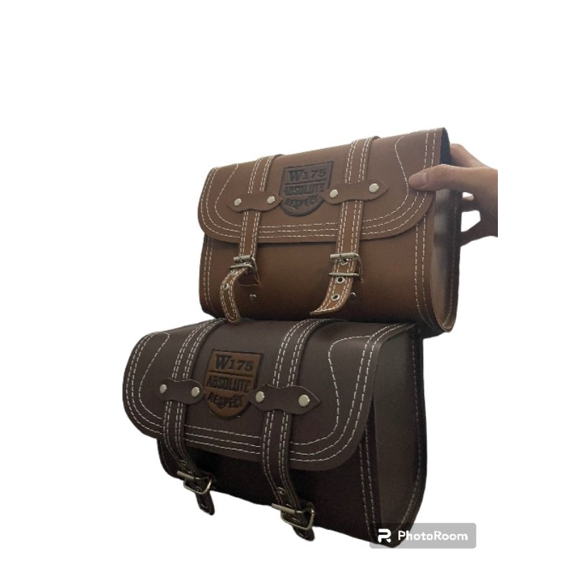 Jual side bag kawasaki w175 dan Benelli tas samping motor saddle bag ...