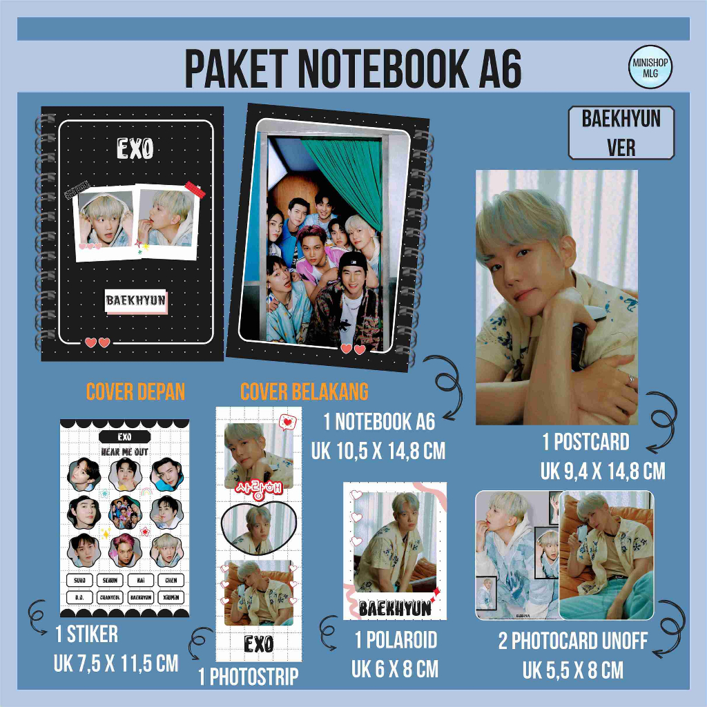 Jual PAKET HEMAT NOTEBOOK NCT DREAM EXO EXIST HEAR ME OUT - FANKIT ...