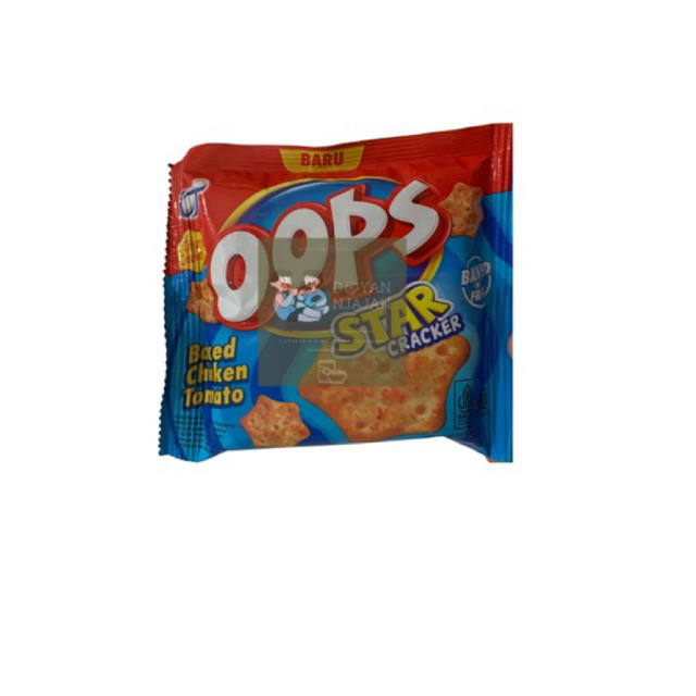 Jual OOPS STAR CRACKER / OOPS STAR CRACKER CHICKEN TOMATO RENCENG ISI ...