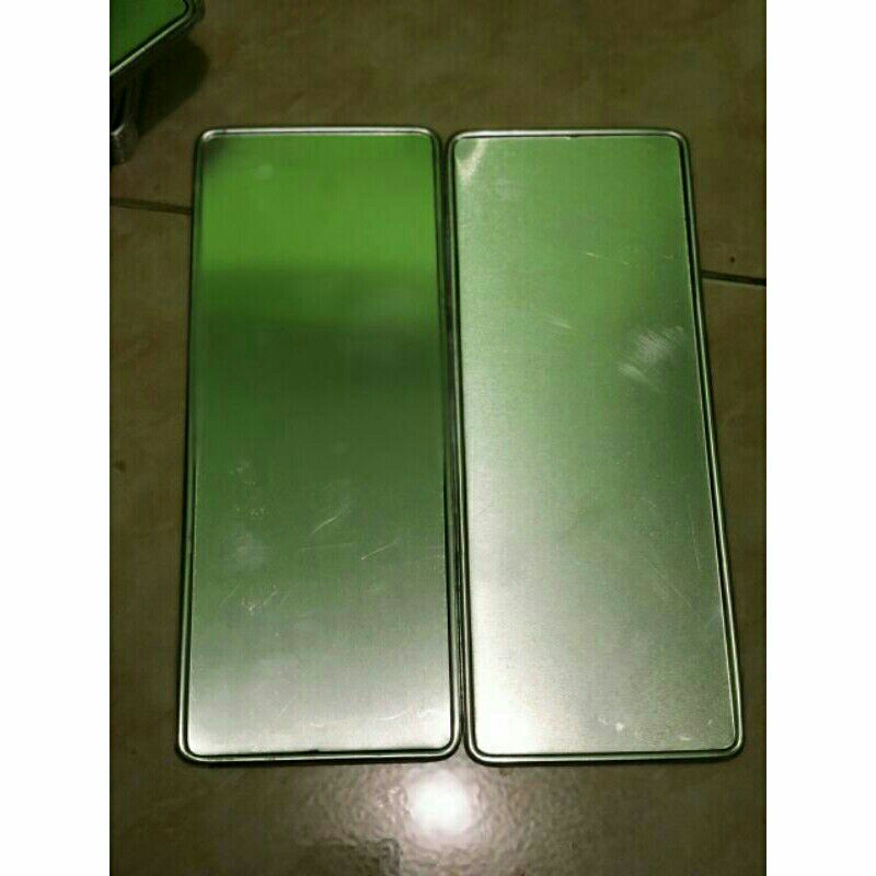 Jual Bahan plat nomor motor tebal 0.8mm polos tanpa logo | Shopee Indonesia