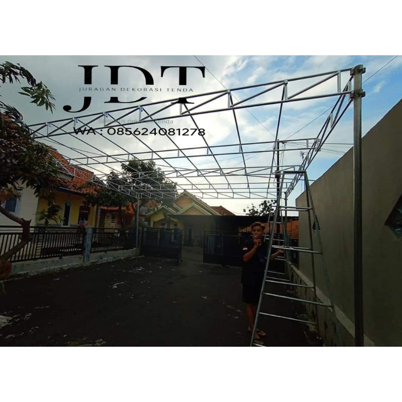 Jual rangka tenda pesta model datar besi galvanis | Shopee Indonesia
