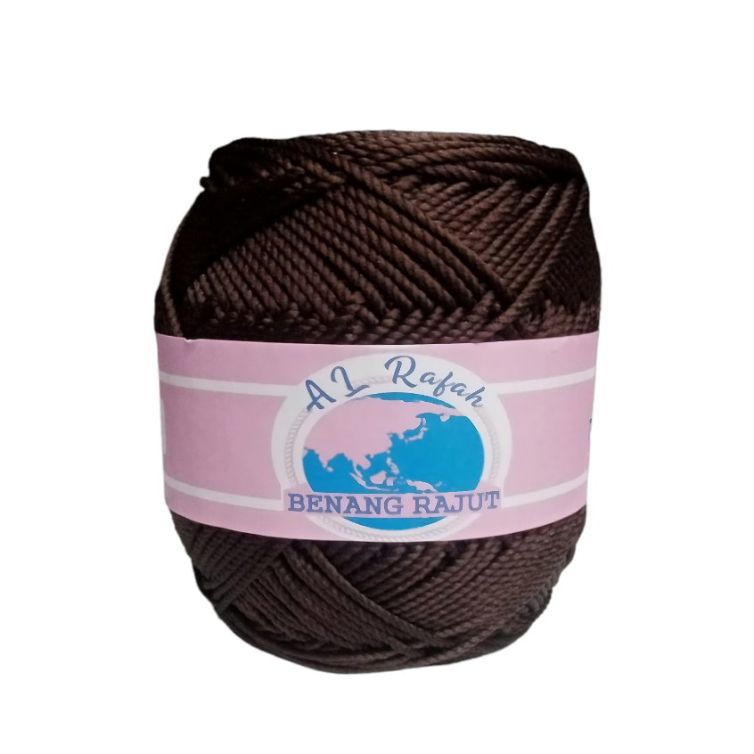 Jual ALRAFAH - BENANG RAJUT POLY KILAP COKLAT KOPI | Shopee Indonesia
