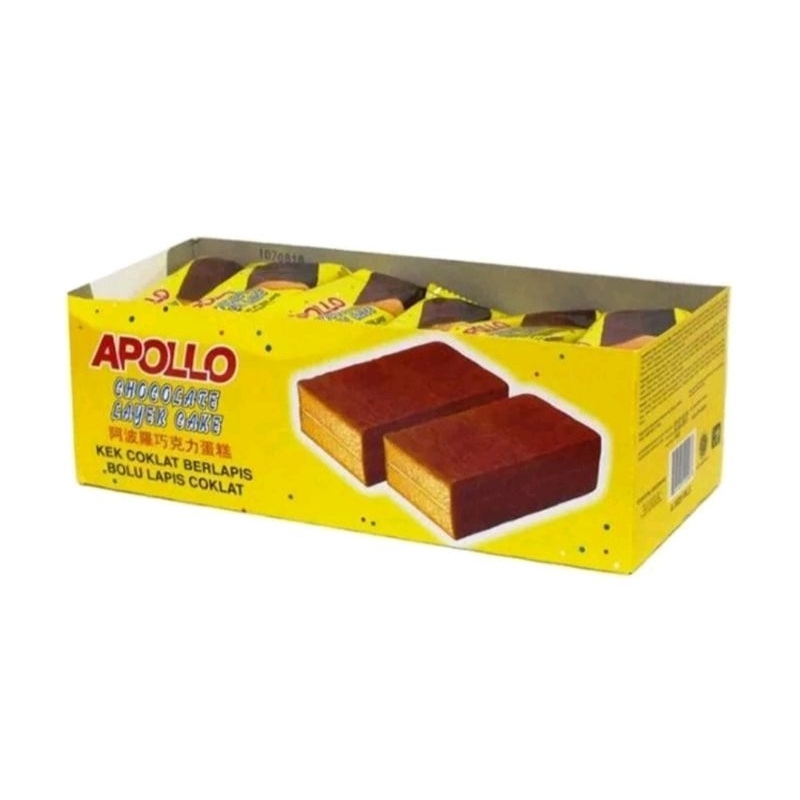 Jual Apollo Chocolate Layer Cake 1 Pack 24pcs | Shopee Indonesia