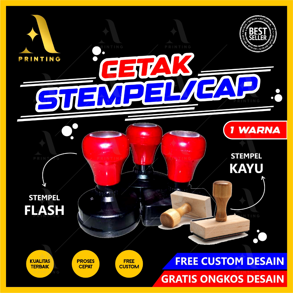 Jual Stempel Flash Otomatis | Stempel Kayu | Stempel Cap Logo Lunas Free Custom Desain | Shopee ...