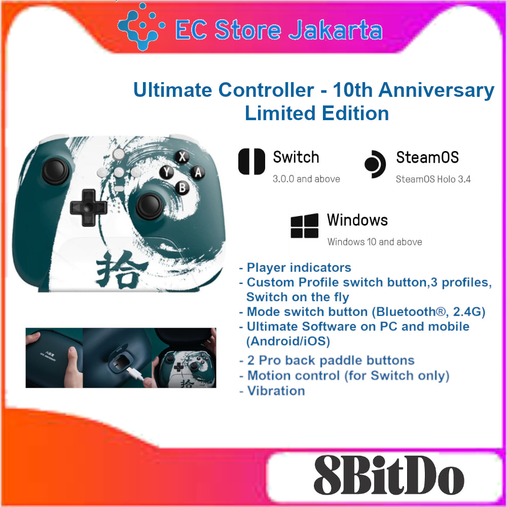 Jual 8Bitdo Ultimate Bluetooth Gamepad Wireless Controller Limited ...