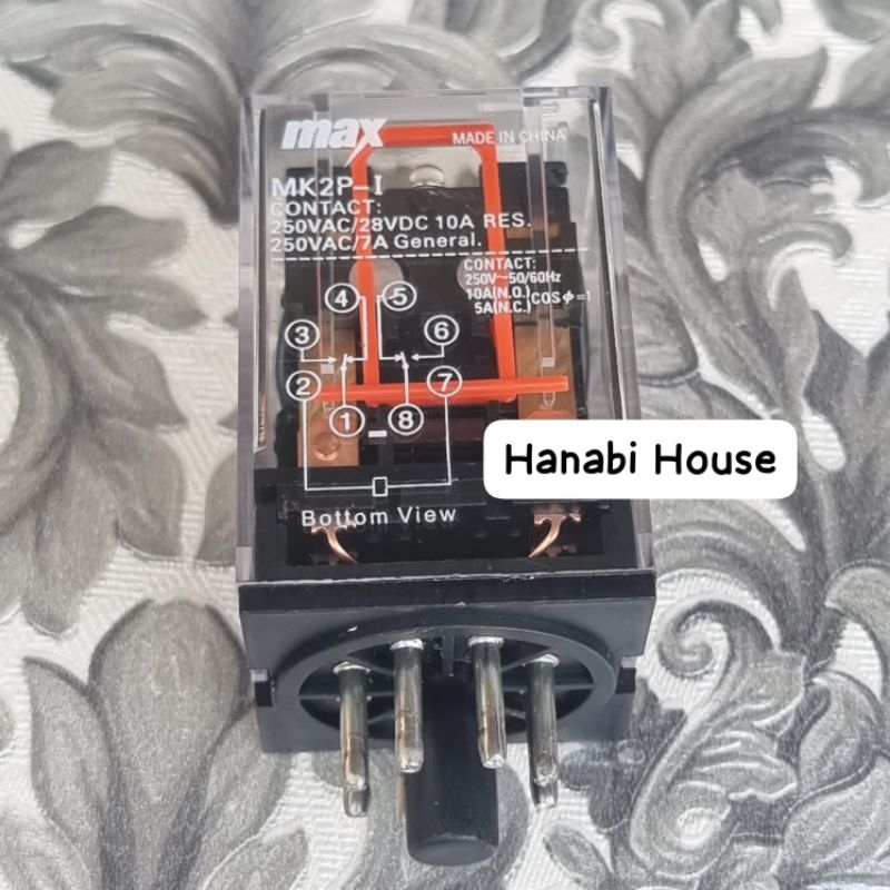Jual Relay MK2P 220v 8 Pin 10A Relay MK MK2P-I | Shopee Indonesia