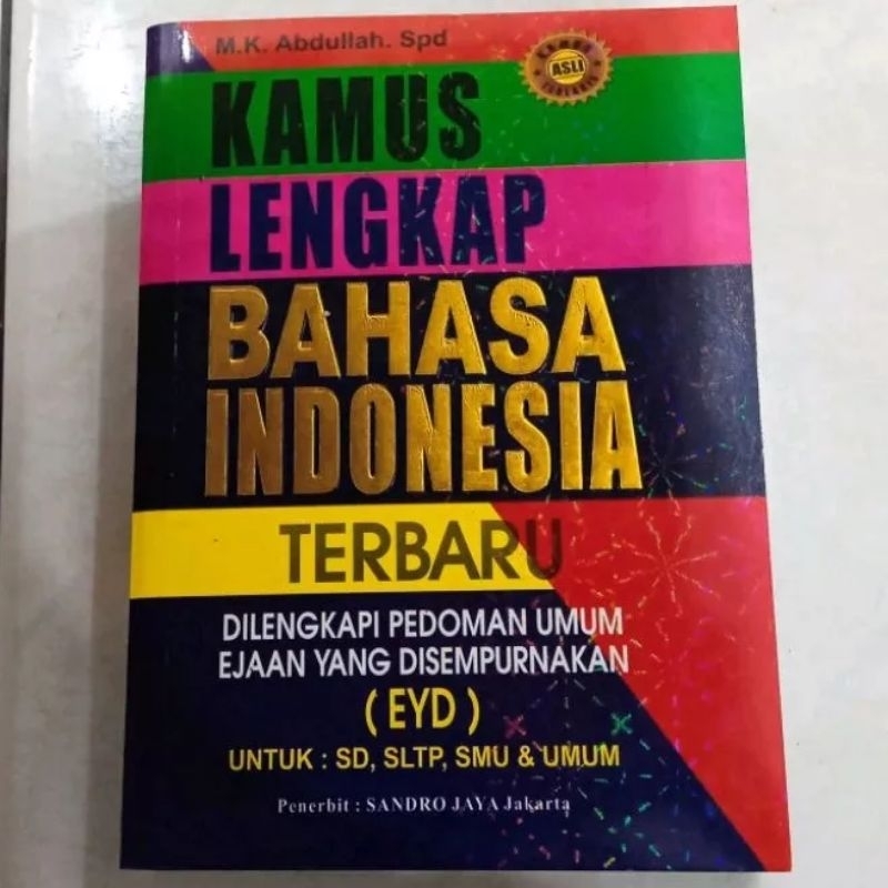 Jual Kamus Bahasa Indonesia Terbaru Dilengkapi EYD - A5 (Besar ...