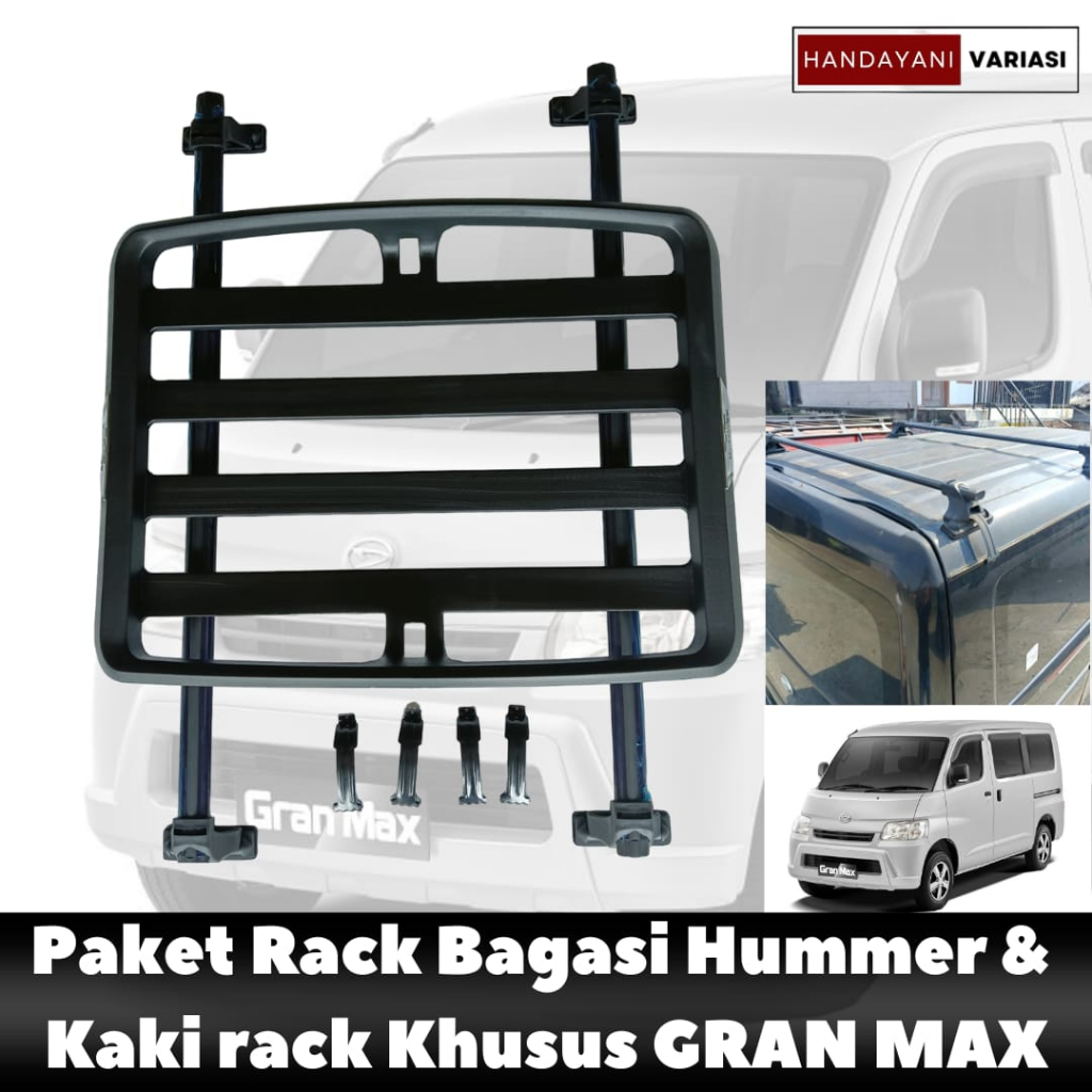 Jual RoofRack Bagasi Atas Mobil Hummer Plus Kaki Rack Khusus Gran Max ...