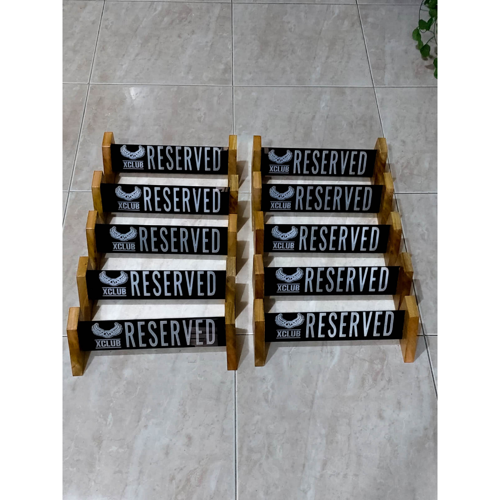 Jual Papan nama akrlik meja /name Tag / nama menu makanan kayu akrilik ...