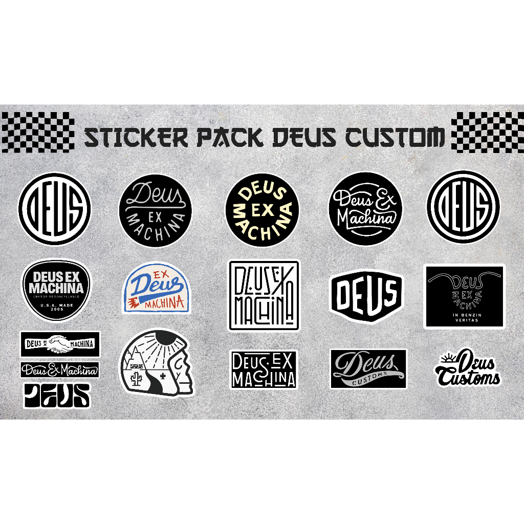 Jual STICKER PACK DEUS CUSTOM | STICKER DEUS EX MACHINA AESTHETIC ...