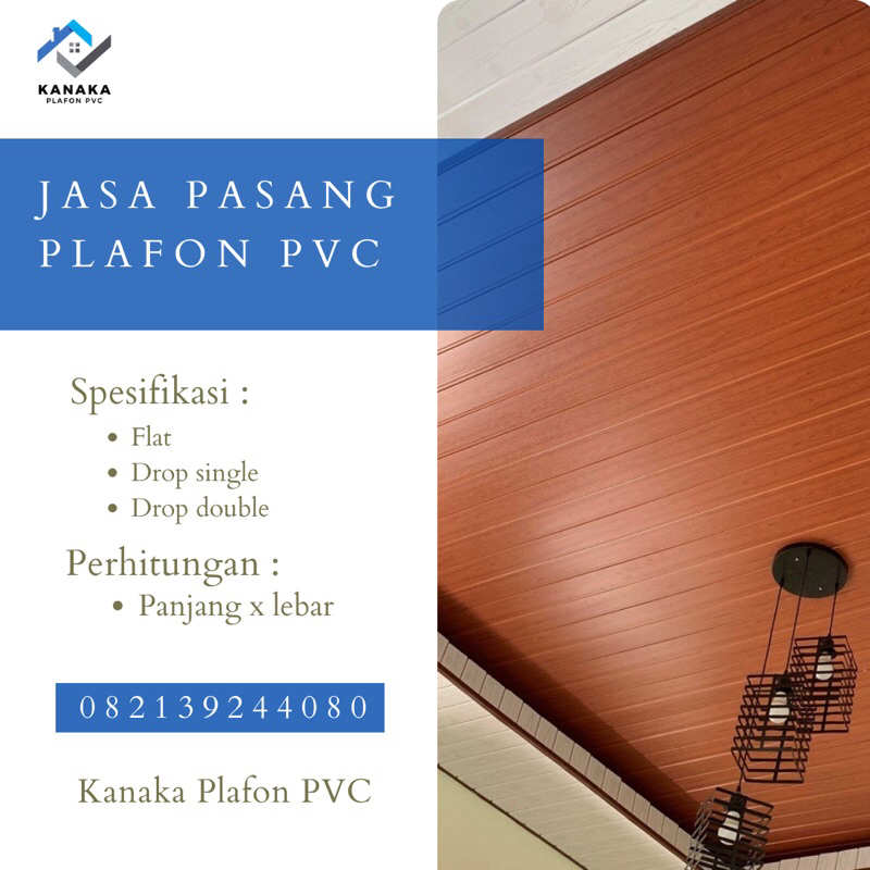 Jual JASA PASANG PLAFON PVC / PEMASANGAN PLAFON PVC (DI LUAR MATERIAL PLAFON PVC) | Shopee Indonesia
