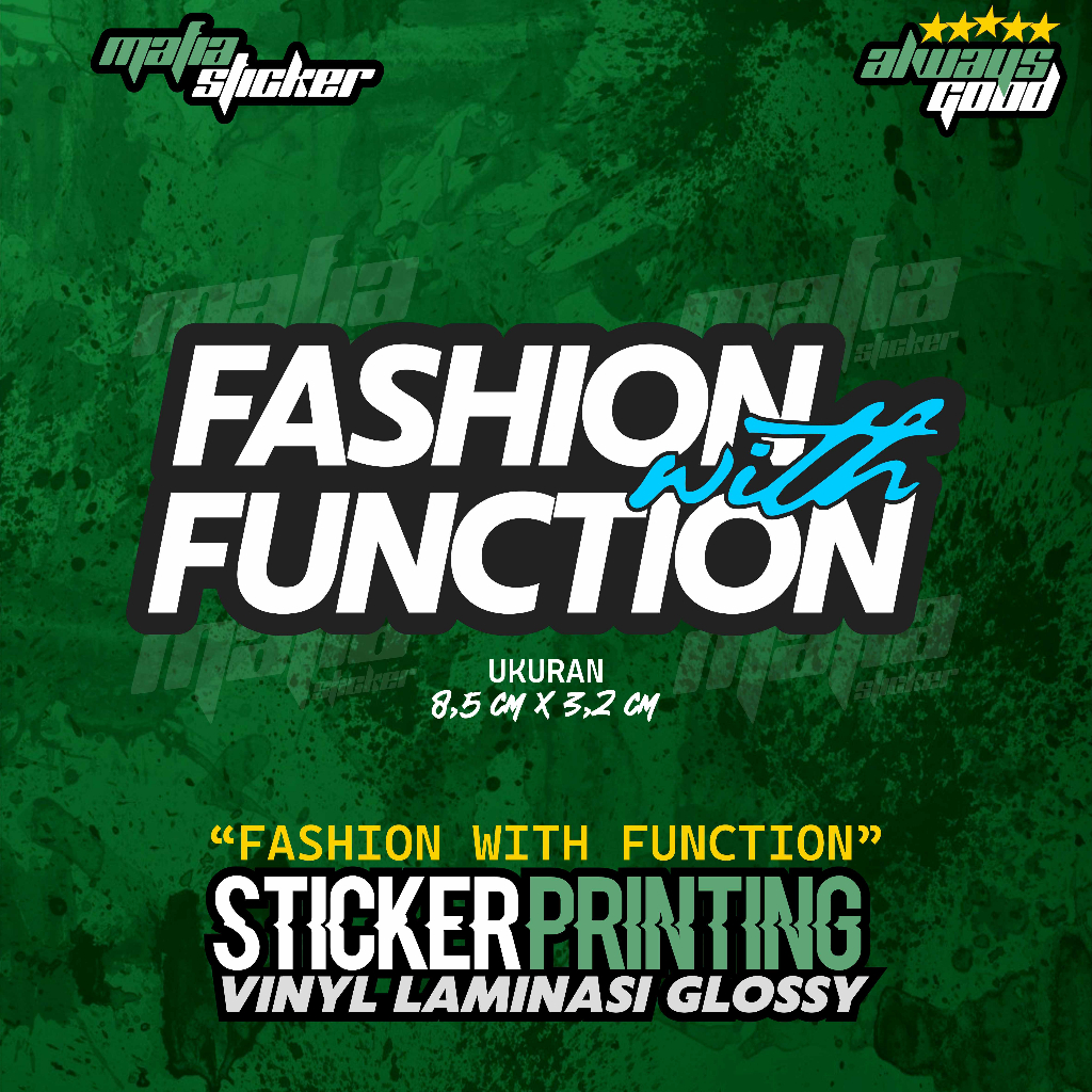 Jual STICKER/STIKER PRINT CUT FASHION WITH FUNCTION VIRAL | Shopee ...