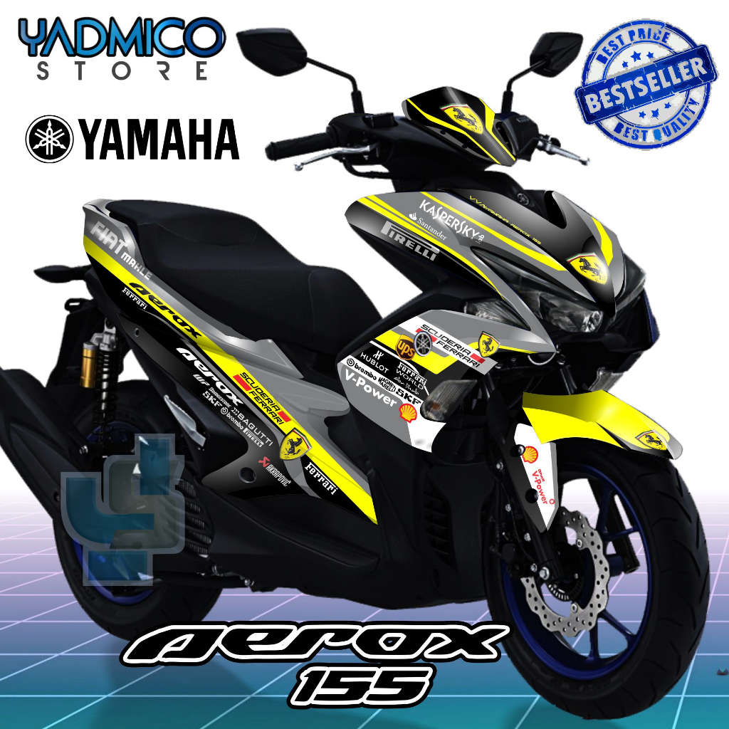 Jual Decal Aerox 155 Old Full Body - Stiker Motor Aerox 155 Old Full ...