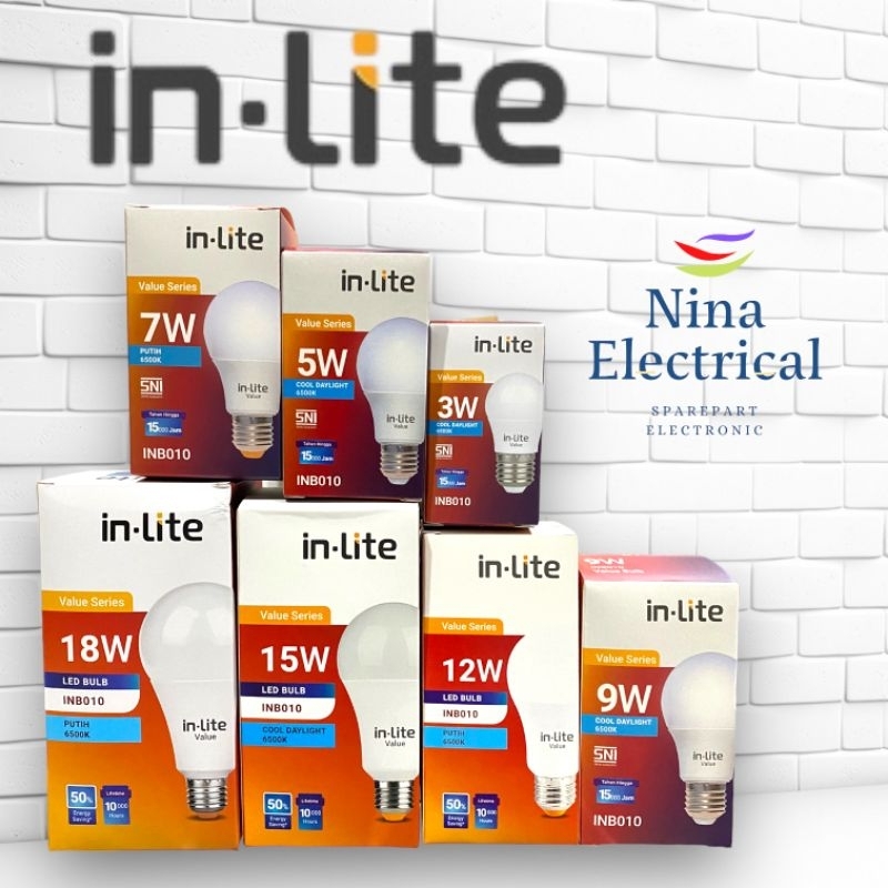Jual Lampu LED IN-Lite All Watt Value Series Cahaya Putih dan Kuning ...