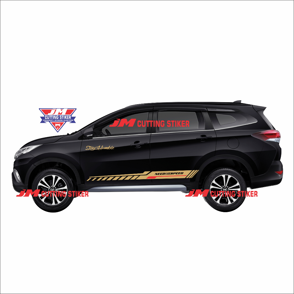 Jual Stiker mobil rush terios cutting stiker list need for speed stiker ...