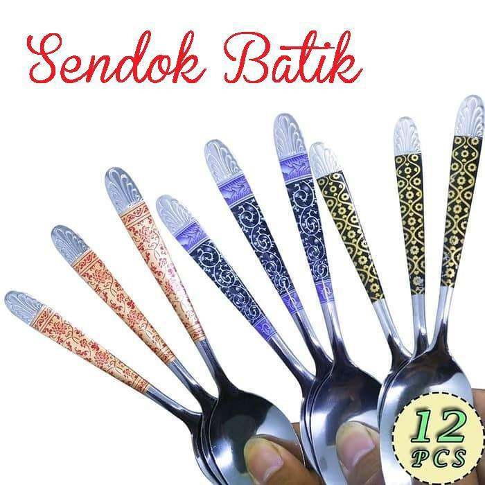 Jual Sendok Makan Motif Batik Stainless Steel / Sendok Batik Stainless ...