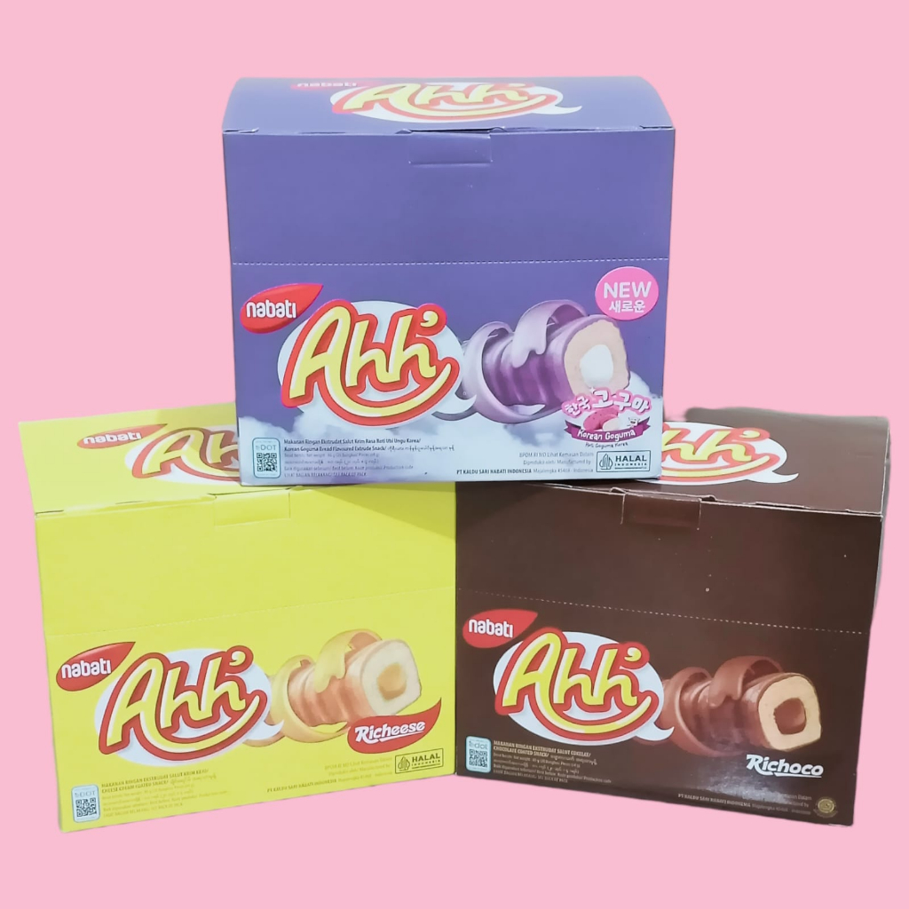 Jual Richeese Nabati Ahh 4 gr Snack Series [20 pcs/box] | Shopee Indonesia