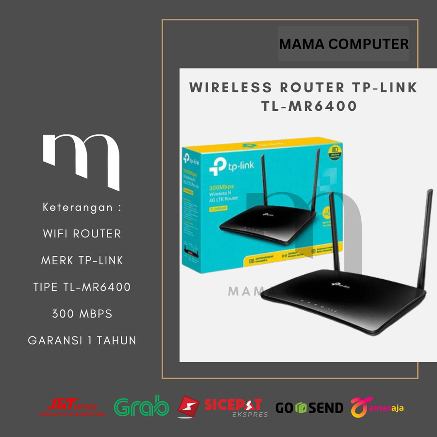 Jual TP-LINK TL-MR6400 Wireless N300 4G LTE Router | Shopee Indonesia