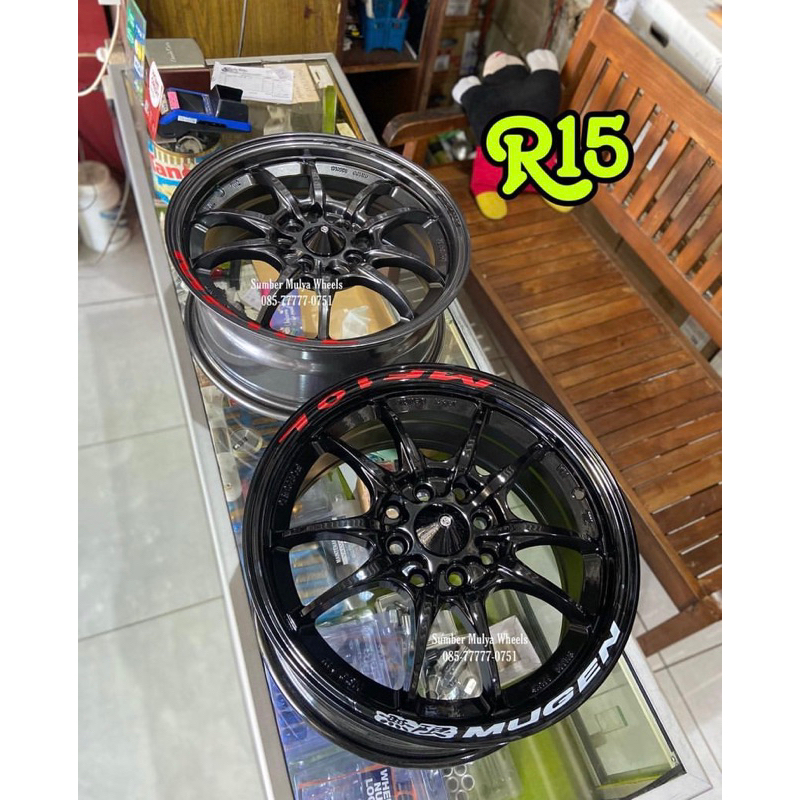 Jual (4pc) velg R15 Mugen Mf10. velg mobil. toko velg ban semarang. SM ...