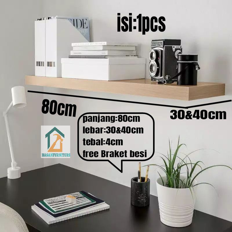 Jual Ambalan dinding tv minimalis size 80 x 40 X 4 cm ,rak dinding ...