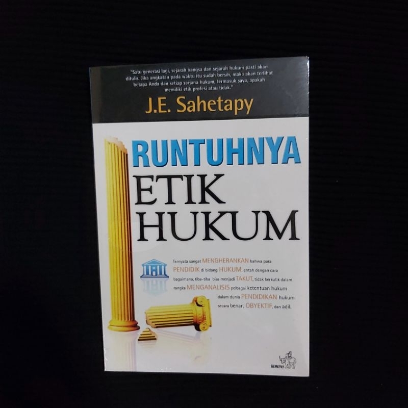 Jual Buku Original Runtuhnya Etik Hukum J.E. SAHETAPY | Shopee Indonesia