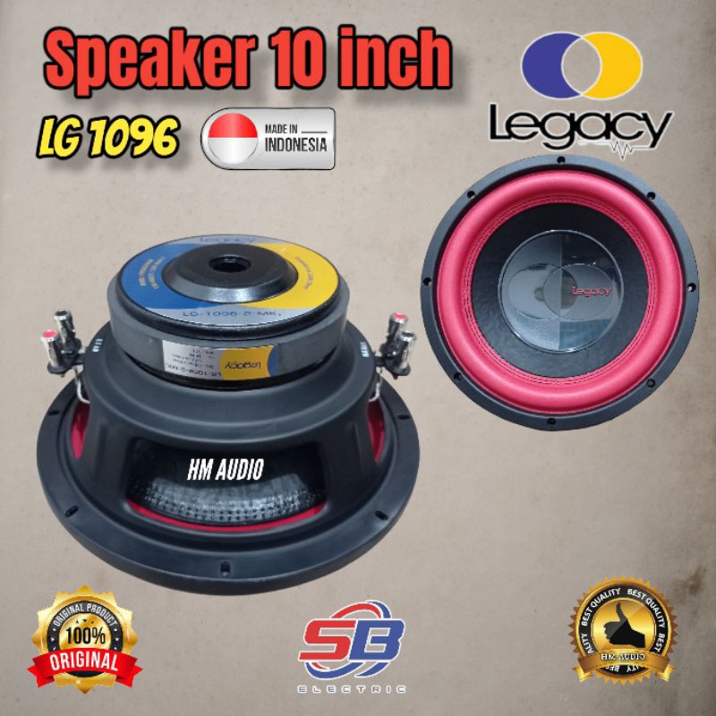 Jual Speaker Subwoofer 10 Inch Double Coil Legacy Tipe LG 1096 2 MK1 ...