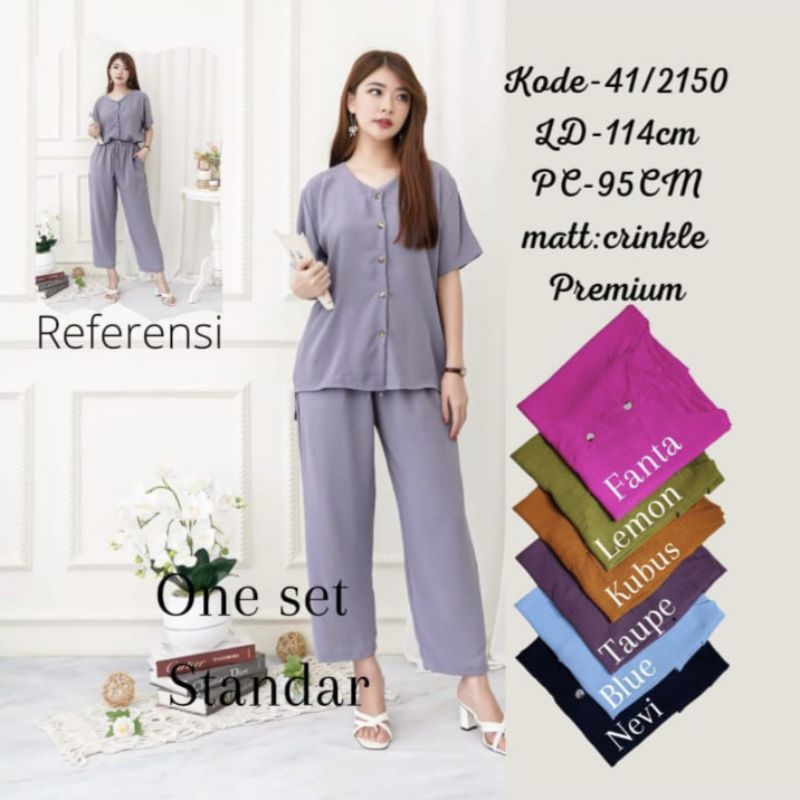Jual NEW SET ALL SIZE FIT TO L CRINKLE PREMIUM// ONE SET STANDAR FULL ...
