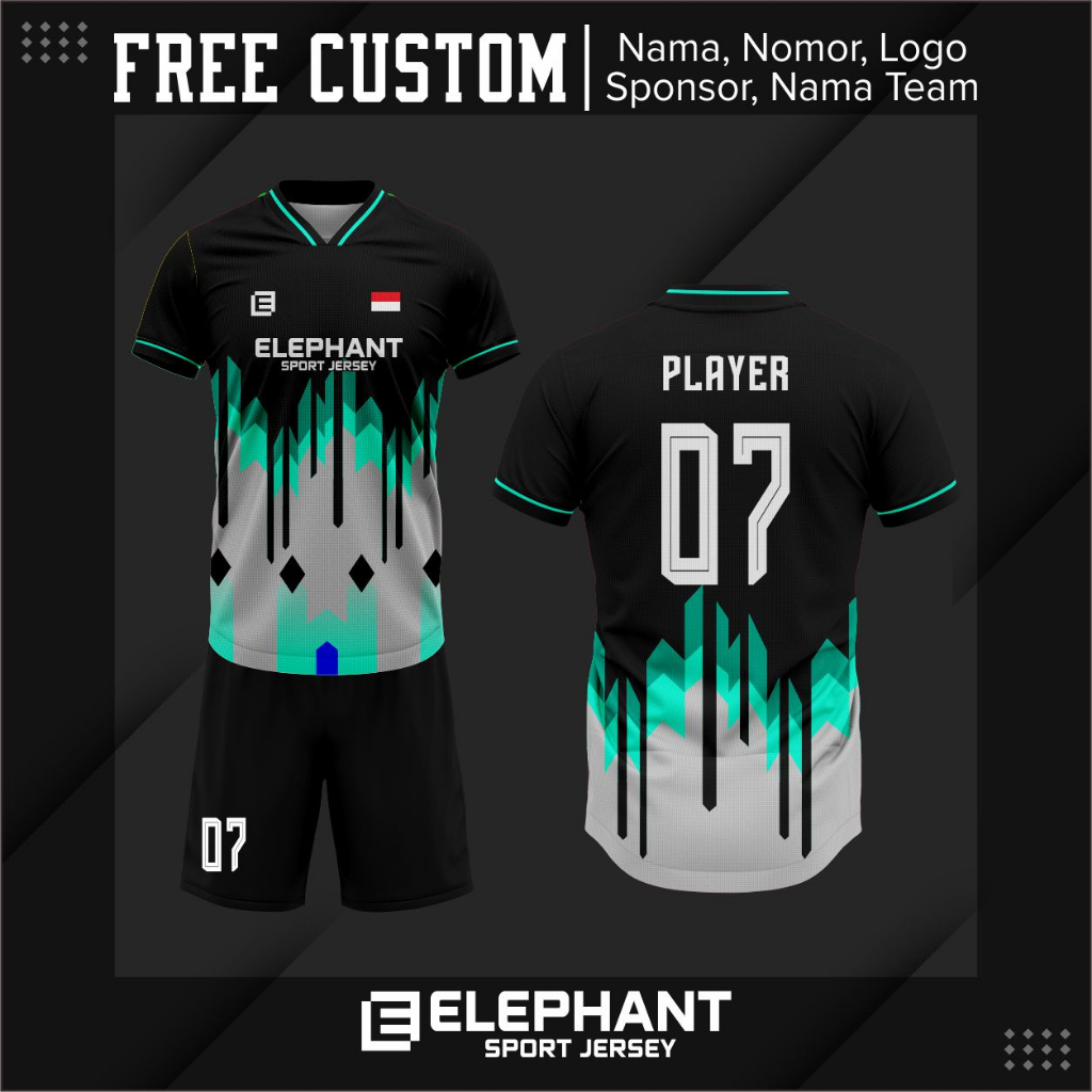 Jual Jersey Futsal / Sepak Bola Full Printing Bebas Custom Design ...