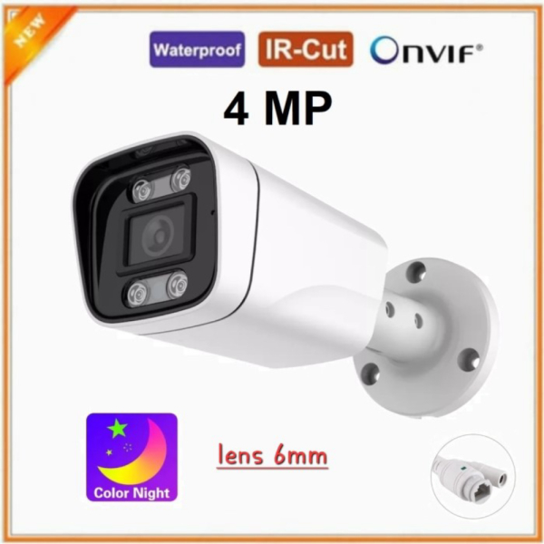 Jual Jual IP Camera / IPCAM OUTDOOR 4MP 1440P. Microphone Color Light ...