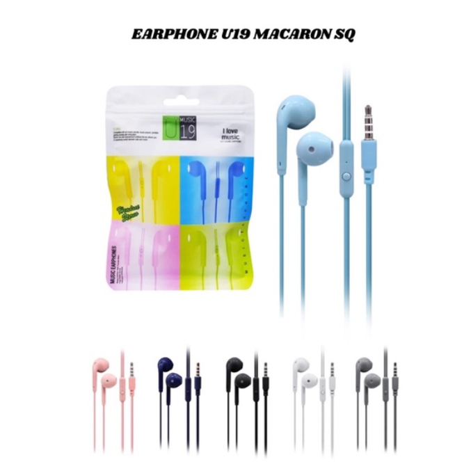 Jual Headset Macaron Makaron Plastik Hf Earphone Kabel Dove packing ...