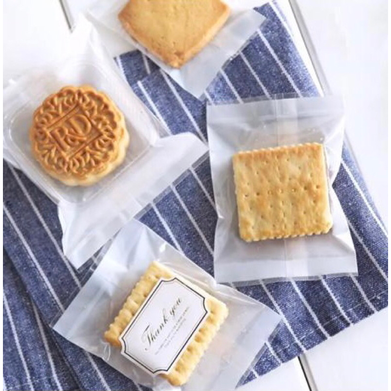 Jual Plastik kemasan kue kering / mooncake / nastar / plastik bening ...