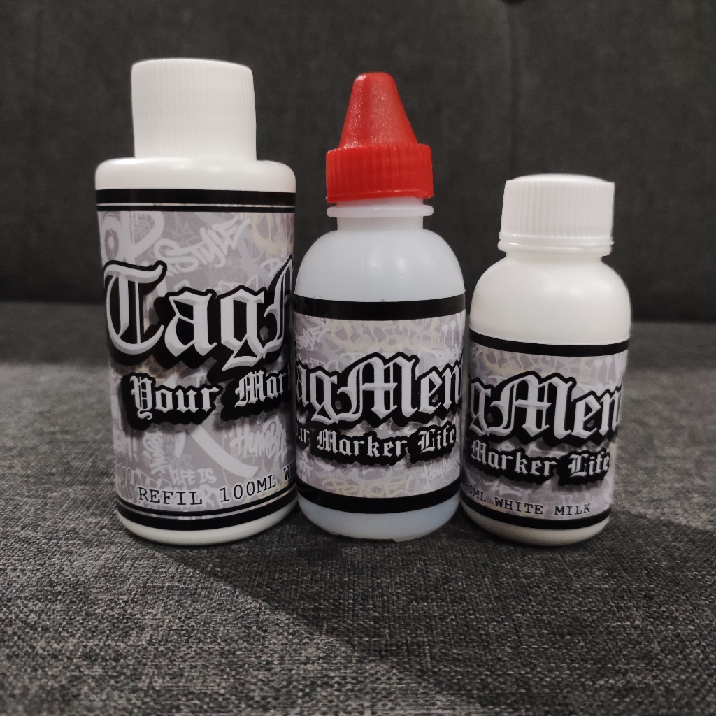 Jual REFIL 50-100ML WHITE/PUTIH (Tagment Ink) | Shopee Indonesia