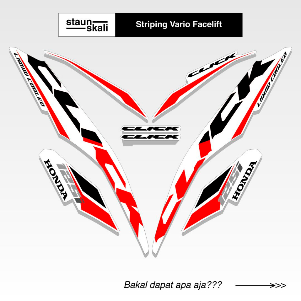 Jual Striping Vario 150 New Facelift Variasi (25) 2018 2019 2020 2021 eSP 125 Vietnam Hotwheels ...