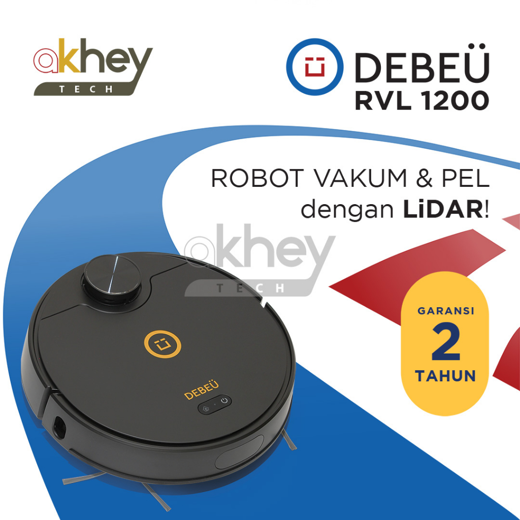 Jual DEBEU RVL 1200 Robot Vacuum Mop Cleaner LASER Pel Vakum Alat ...