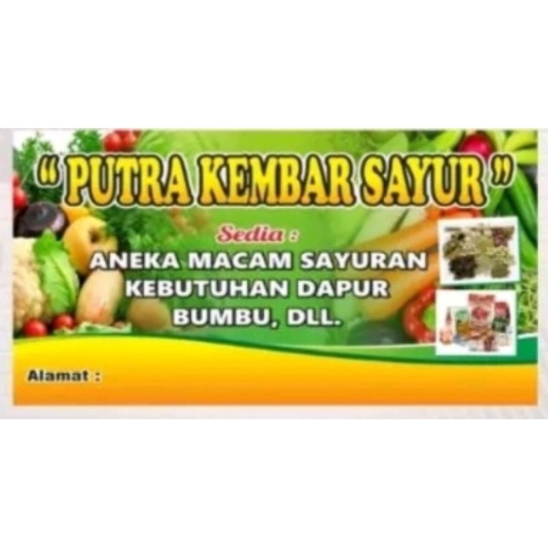 Jual SPANDUK BANNER WARUNG SAYUR | Shopee Indonesia