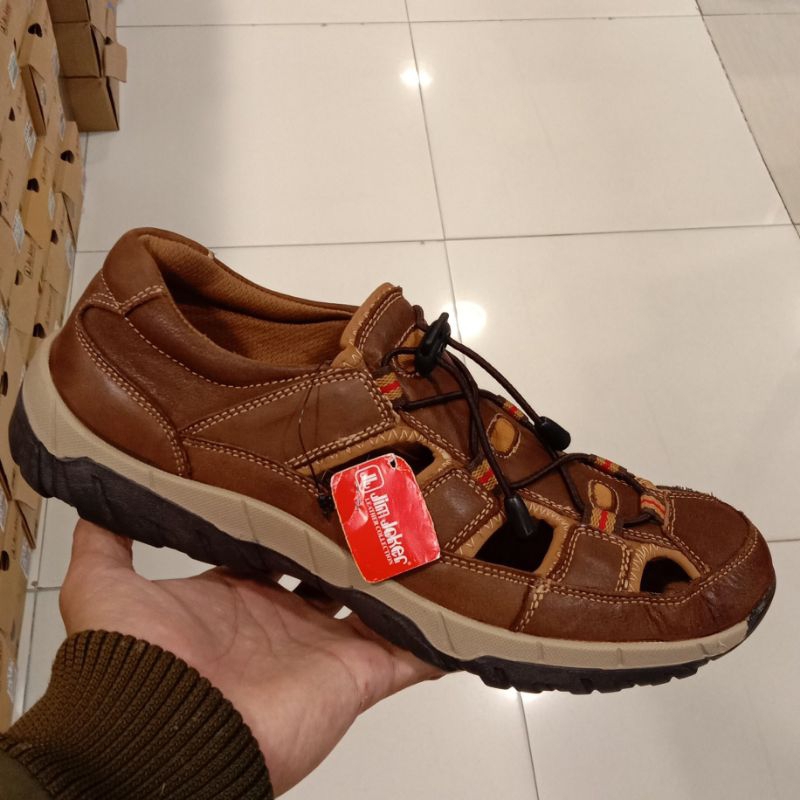 Jual SANDAL SEPATU CASUAL BAHAN KULIT ASLI BAPAK -BAPAK BOLONG - BOLONG ...