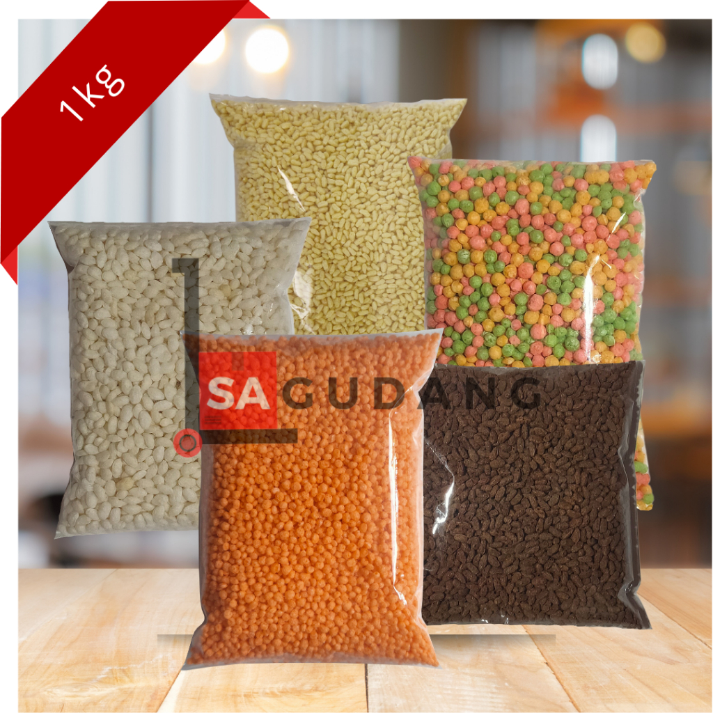 Jual Bulk 1 kg Rice Crispy Corn Bubble Choco Crunch Crumbs Sereal ...