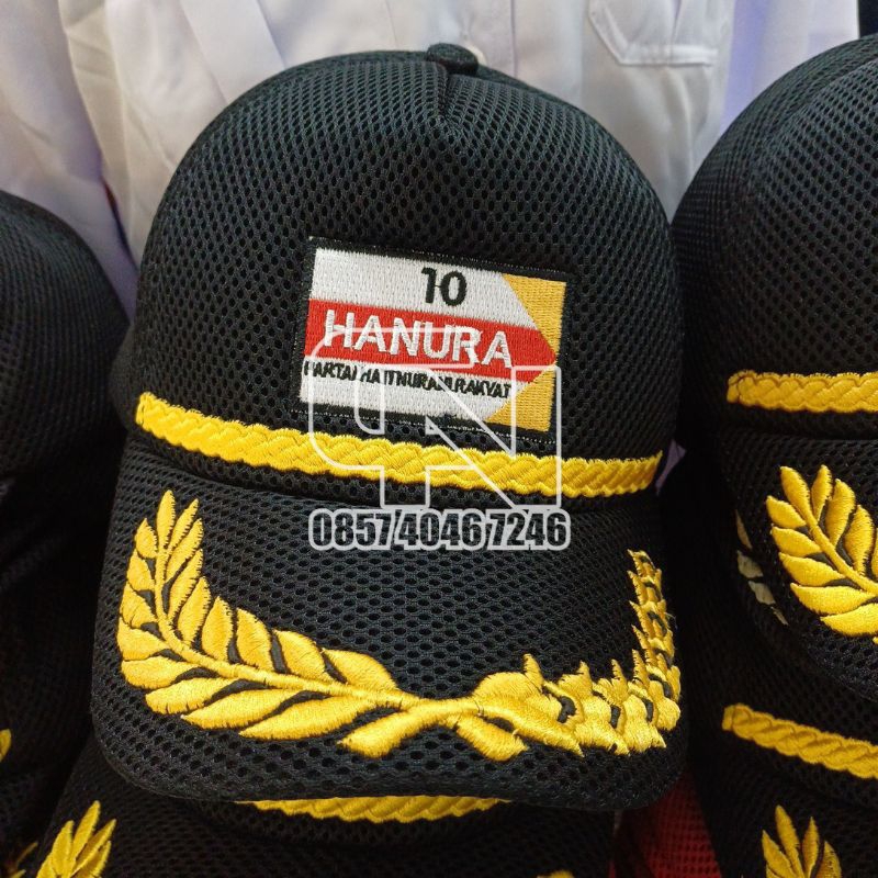 Jual topi jaring partai hanura | topi lapangan partai hanura | Shopee ...