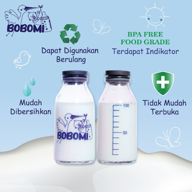 Jual BOTOL ASI KACA 100ML | Shopee Indonesia