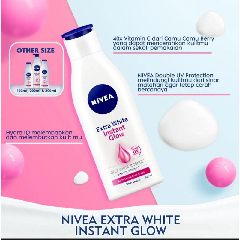 Jual NIVEA Extra Bright Body Serum 10 Super Vitamin & Skin Food ...