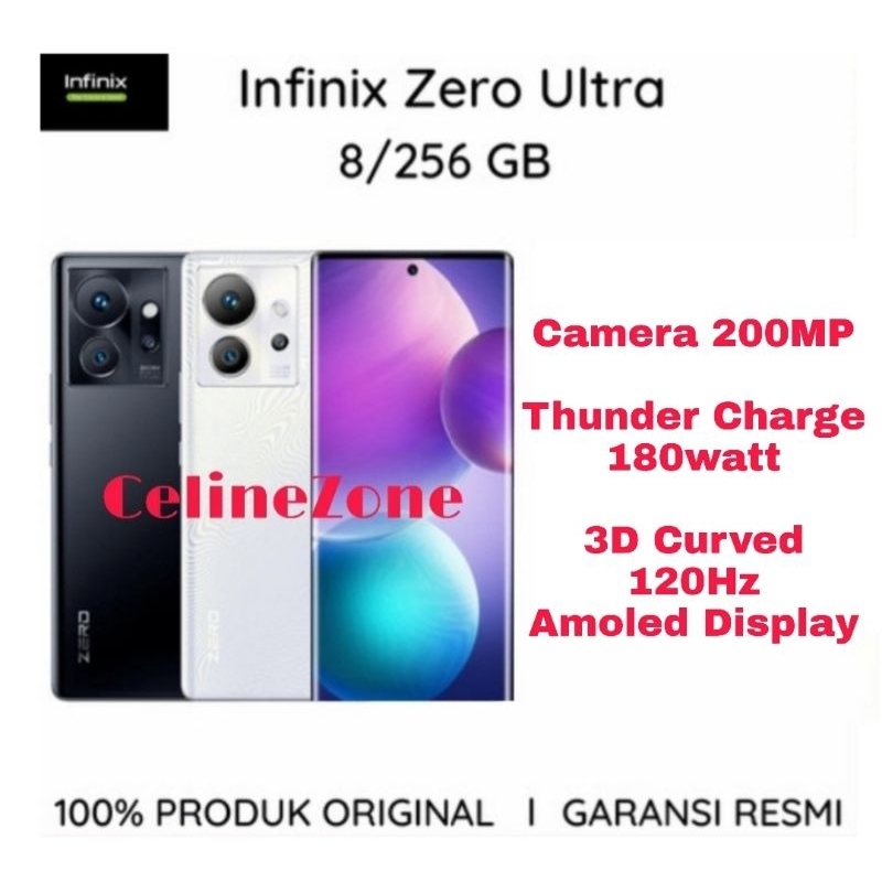 Jual HP Infinix Zero Ultra 5G 8/256 200MP Thunder Charge 180 watt ...
