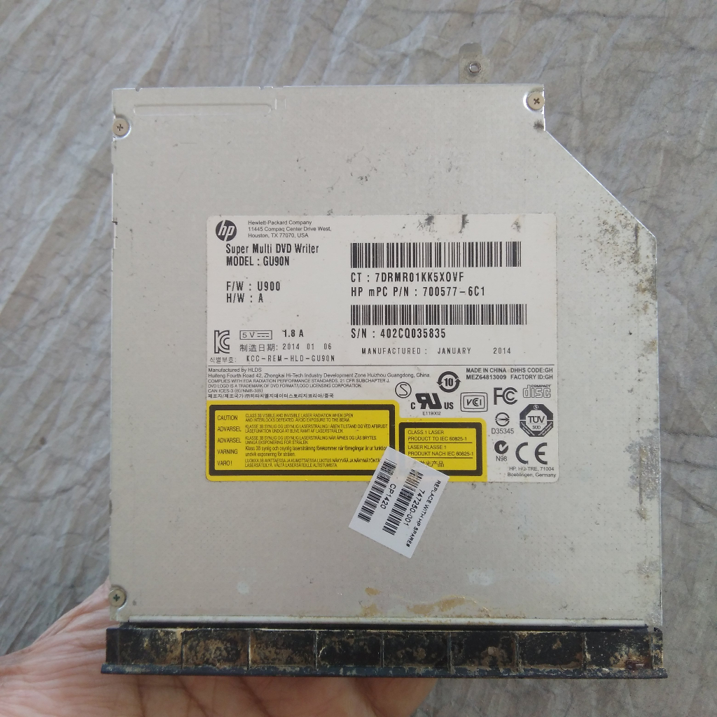 Jual DVD Internal LAptop HP 14 D010au DVD Writer HP 14 DVD Rom HP 14 ...