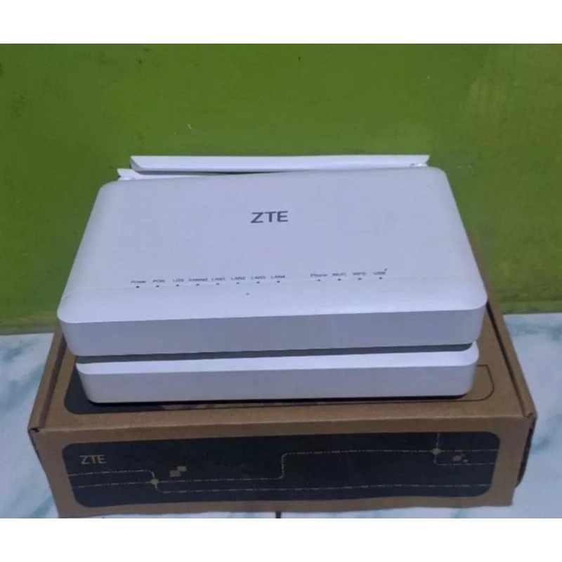 Jual ONT GPON ZTE F670L Dual Band 2,4GHz-5GHz Plus Adaptor | Shopee ...