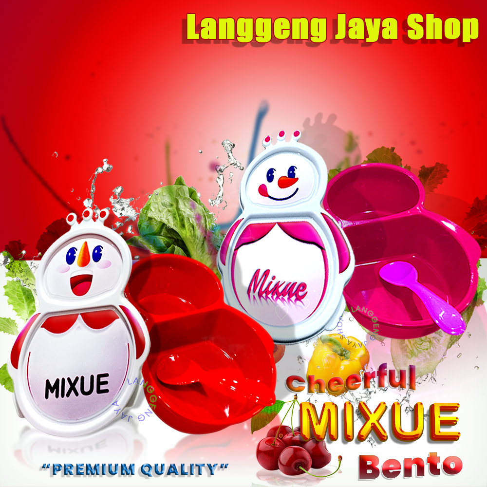 Jual Langgeng Jaya - Cheerful Mixue Bento Kotak Bekal Praktis Mixue ...