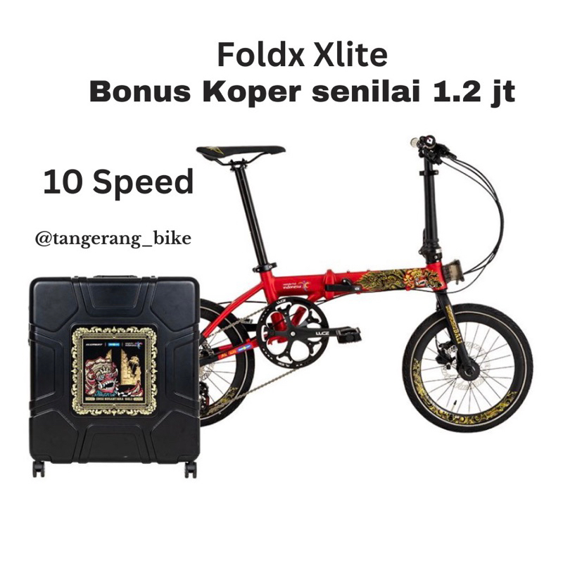Jual Sepeda Element Foldx Xlite 16 Inchi 10 Speed Disc Edisi Nusantara Bali | Shopee Indonesia