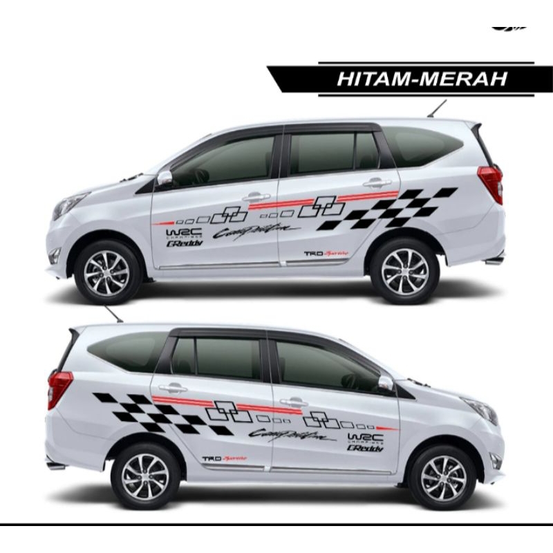 Jual Sticker mobil SIGRA CALYA Sticker Cutting Variasi Body Samping ...