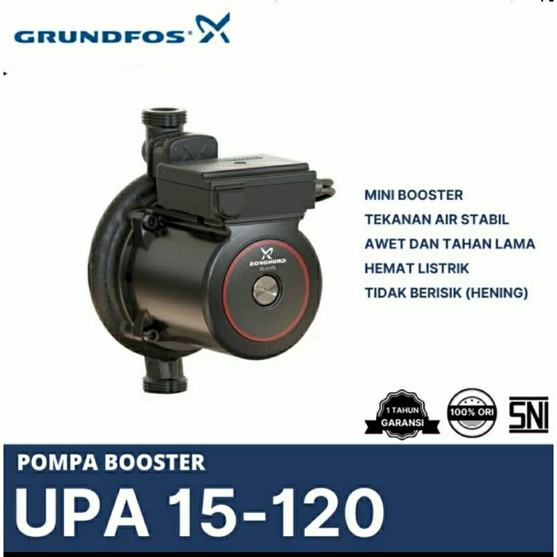 Jual Pompa Grundfos UPA 15-120 Pompa Mini Booster Pump Low Watt ...